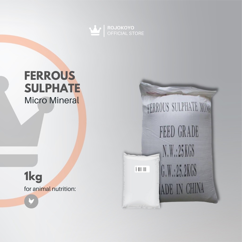 Jual FERROUS SULPHATE (Fe) /kg FeSO4 Iron Zat Besi Suplemen Mikro ...