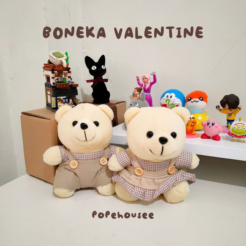 Jual Boneka Valentine Couple Teddy Bear Beruang Dress Hadiah Kado Gift ...