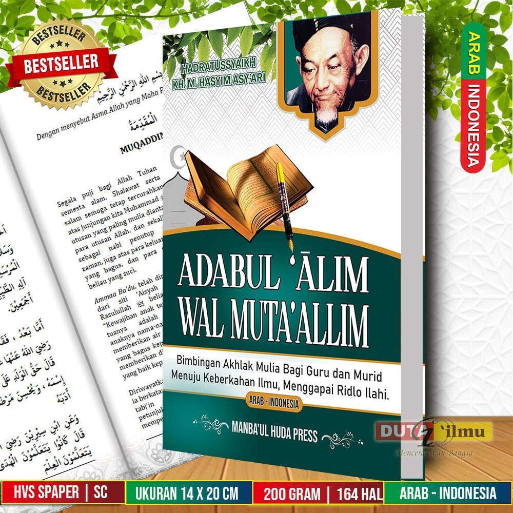 Jual Terjemah Kitab ADABUL ALIM wal MUTAALLIM - KH. Hasyim Asyari 100% Ori, Bukan Bajakan ...