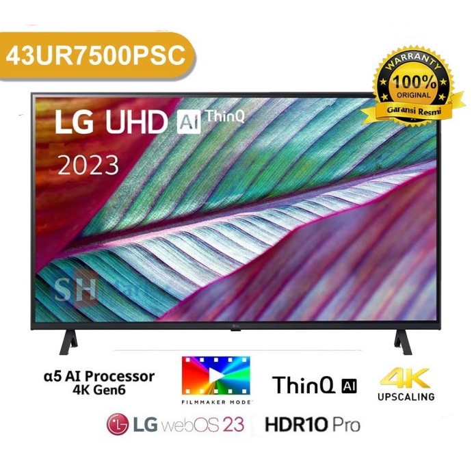 Jual LG SMART TV 43 INCH 43UR7500PSC UHD REAL 4K A5 GEN 6 43UR7500 NEW ...