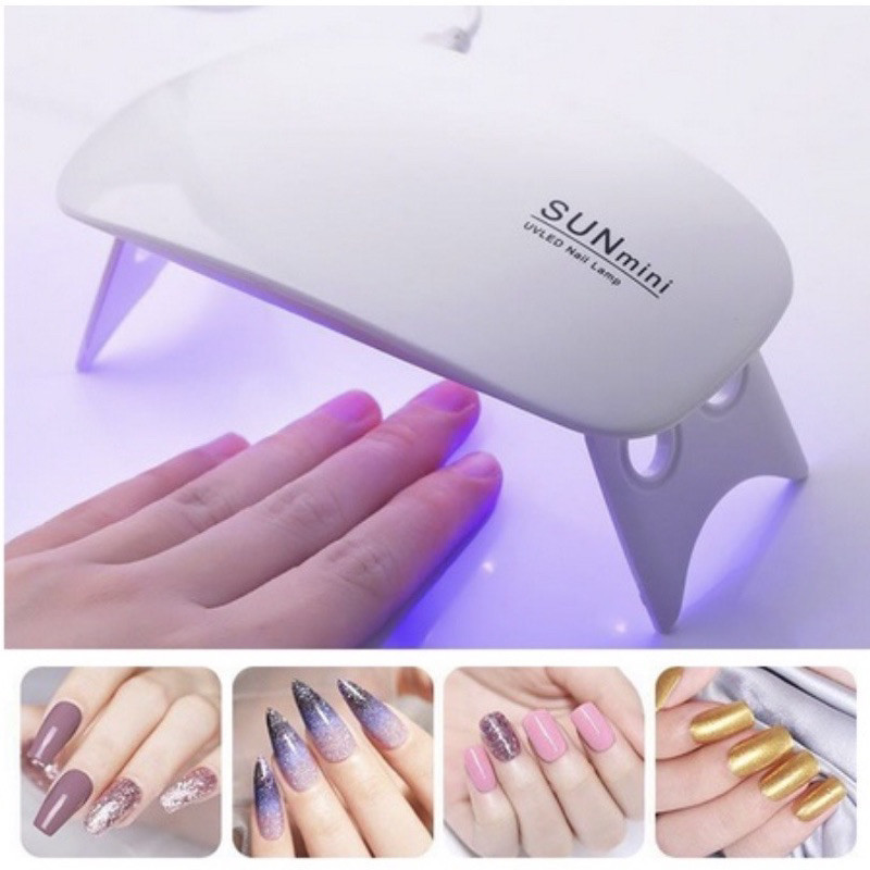 Jual Pengering Kutek Gel Lampu LED UV Mini 6W Portabel Nail Dryer / Sun ...