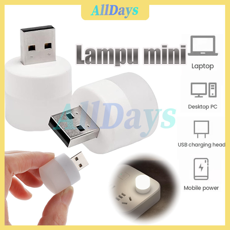 Jual Lampu LED Mini USB Portable / Lampu Penerangan Untuk Baca Belajar ...