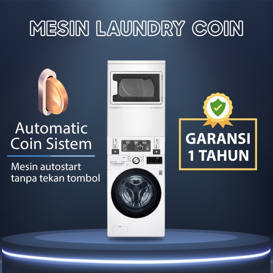 Jual Mesin Laundry Coin LG15 & Maytag - Set Washer & Dryer dengan fitur Autostart | Shopee Indonesia