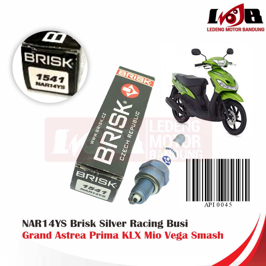 Jual NAR14YS Brisk Silver Racing Busi Grand Astrea Prima KLX Mio Vega ...