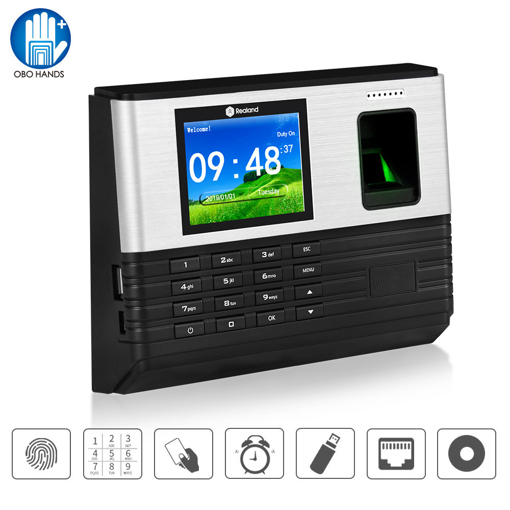 Jual Realand 2.8inch TCP/IP/WIFI Biometric Fingerprint Attendance ...