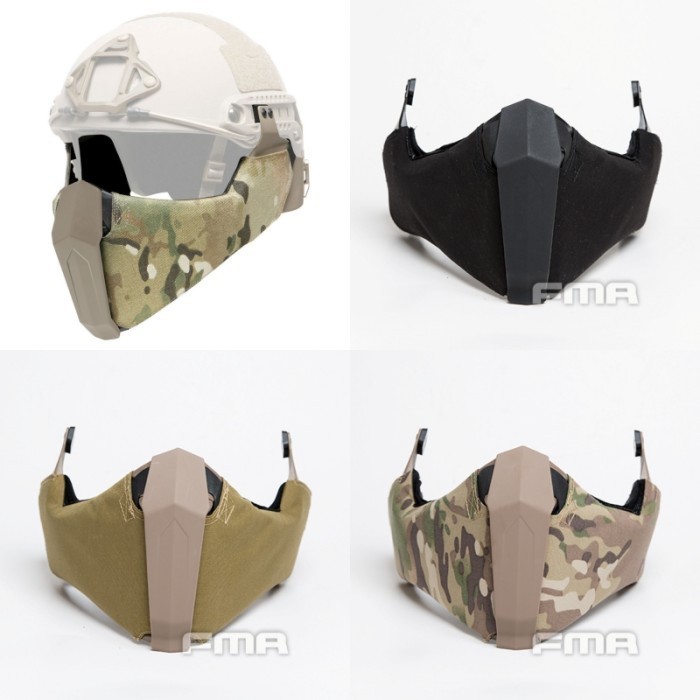 Jual Ops-Core Repro Gunsight Mandible Guard Masker Half Seal Mask ...