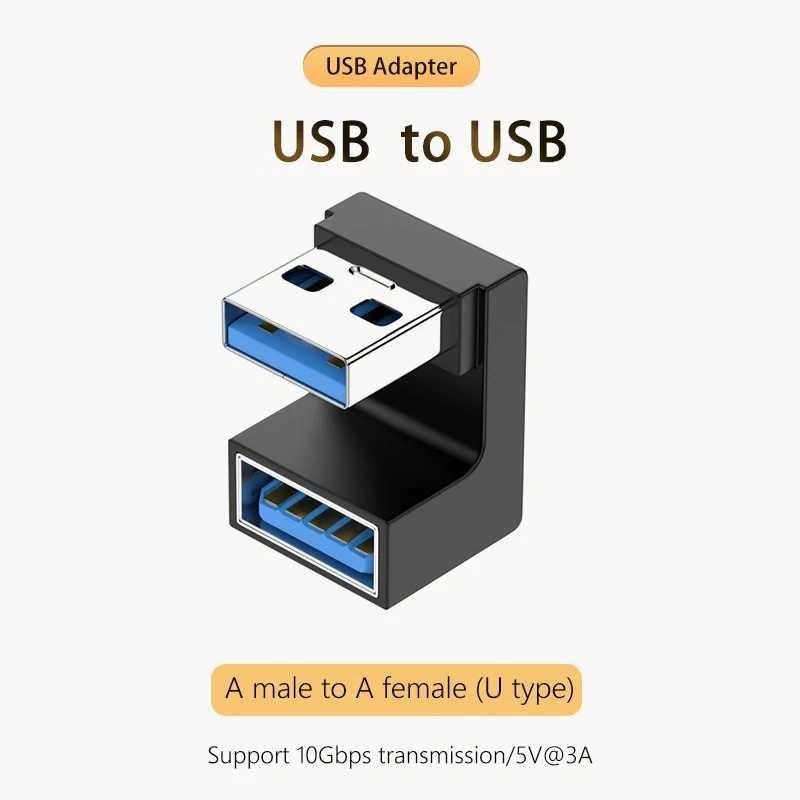 Jual GETA Adaptor USB 3.0 Type A Male ke A Female U Shape 10 Gbps - G ...