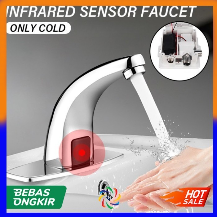 Jual Kran Sensor/Kran Wastafel Otomatis/Keran Air/Automatic Sensor ...