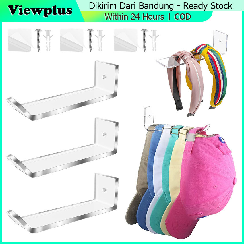 Jual Kait Gantungan Topi Tempel Dinding Cap Hanger Organizer/Rak Topi ...