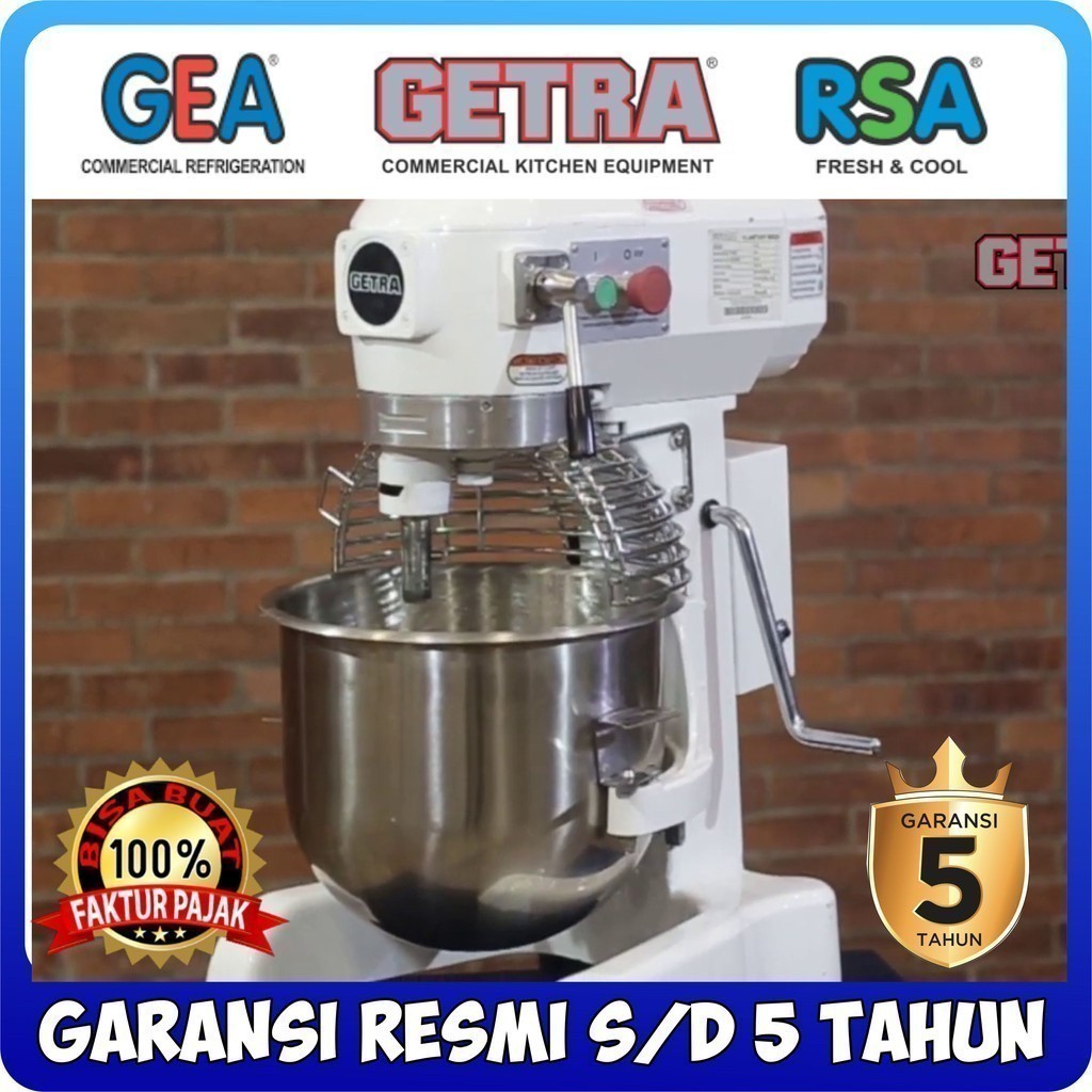 Jual PLANETARY MIXER GETRA 10 LITER B-10 / B10 MIXER ADONAN ROTI KUE ...