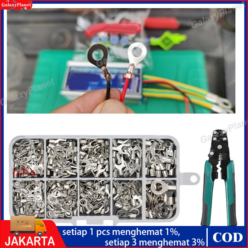 Jual Terminal Wire Crimp Connector Kit 320 PCS + Plier Stripping ...