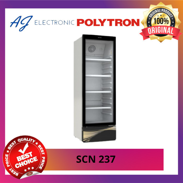 Jual SHOWCASE POLYTRON SCN-237 / SCN237 , LEMARI PENDINGIN MINUMAN ...