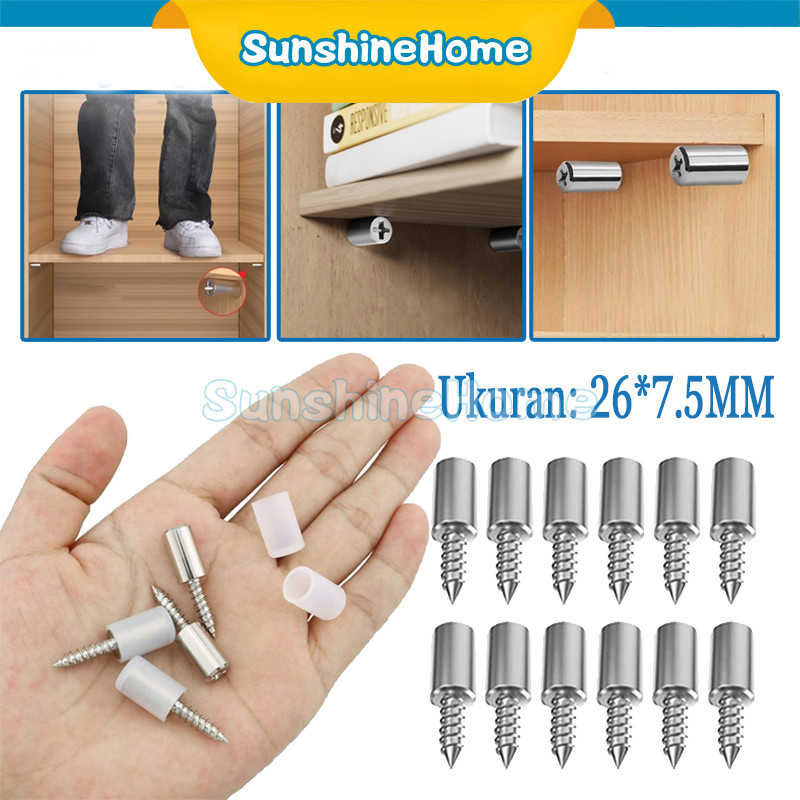 Jual Pen Ambalan Kayu Besi Bulat Sekrup Siku Penyangga Rak Lemari ...