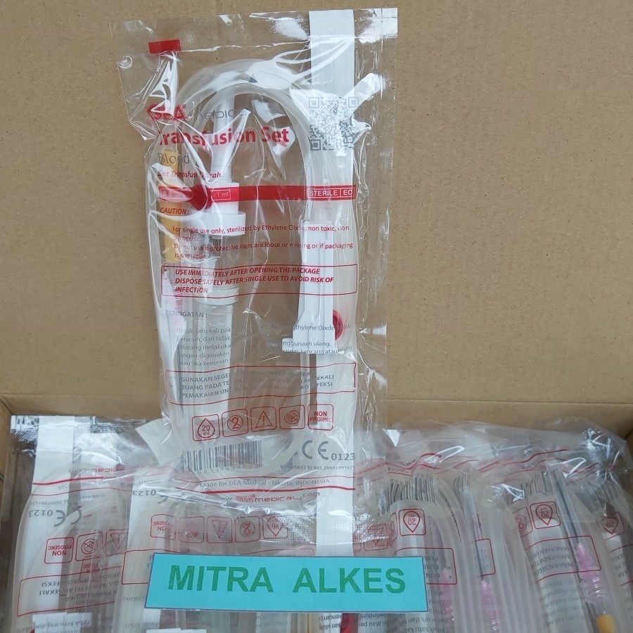 Jual Blood Set GEA. Blood Transfusion Set GEA. Set Transfusi Darah ...