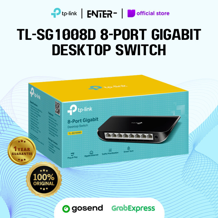 Jual TP-Link TL-SG1008D 8 port Gigabit Desktop Switch Tplink Tp link ...