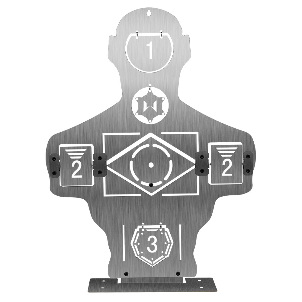 Jual IPSC Shooting Sport Training Target Metal Half Body Targets 360 ...