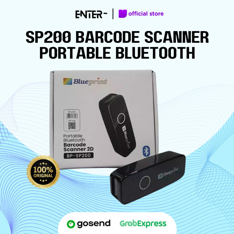 Jual Barcode Scanner Portbale Mini 2D SP200 BLUEPRINT - USB Bluetooth ...