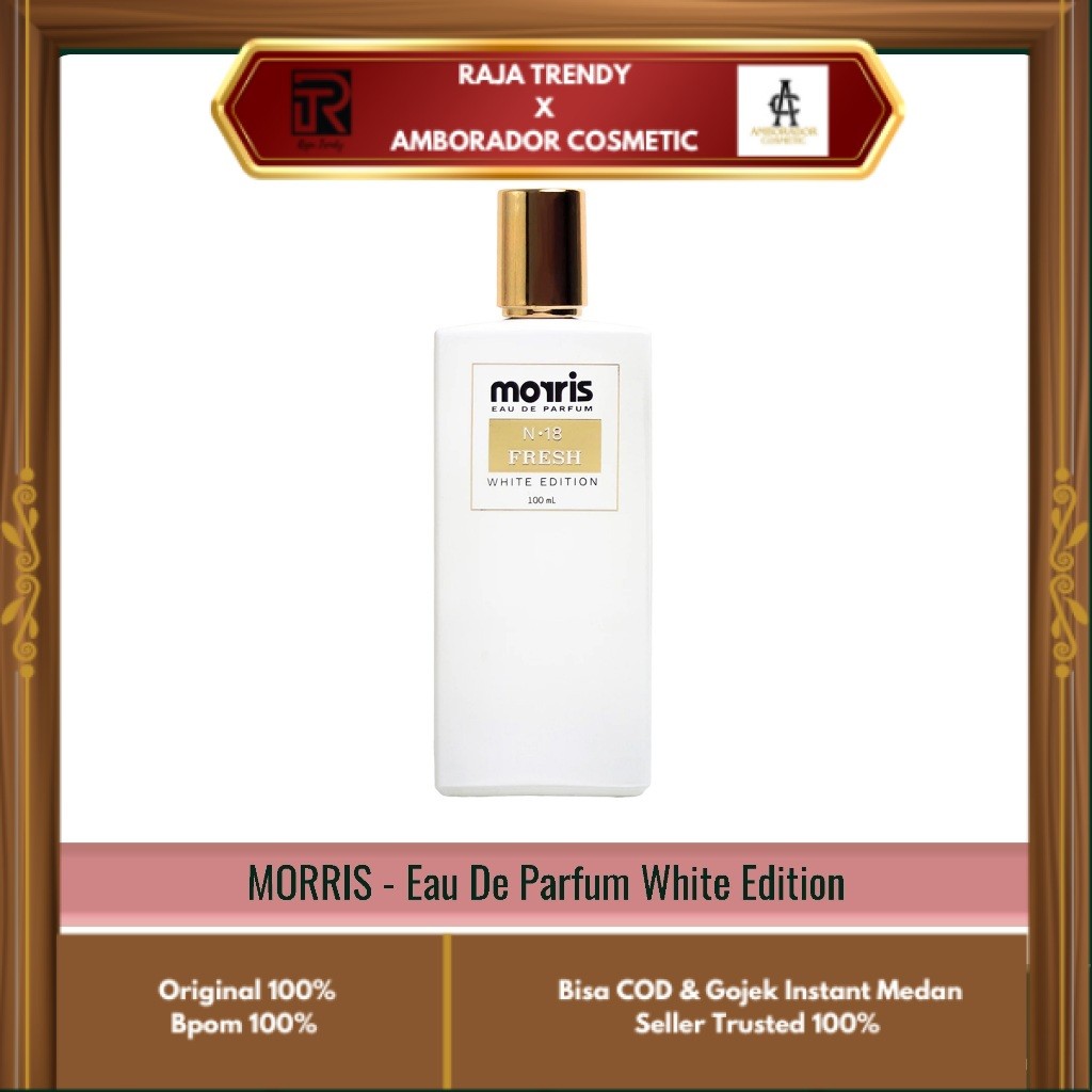 Jual MORRIS - EAU DE PARFUM WHITE EDITION N-18 FRESH ( 100 ml ...