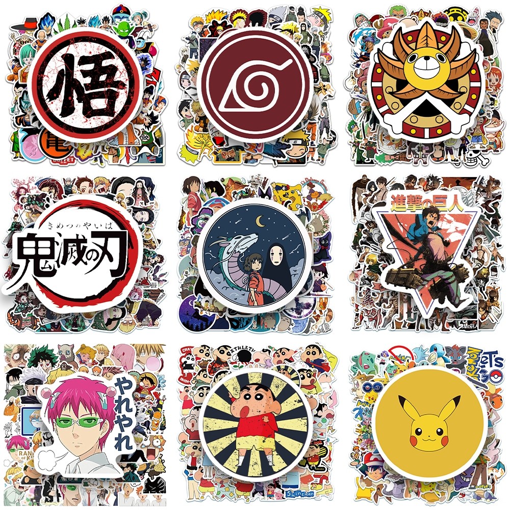 Jual Sticker Pack Animasi Jepang Untuk Papan Luncur/buku Harian/laptop/sticker Helm Tahan Air ...