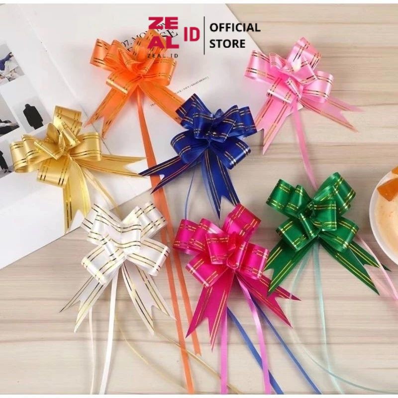 Jual ZEAL-ID - (1pack) Pita Tarik Motif / Pita Serut Motif Garis Lis ...