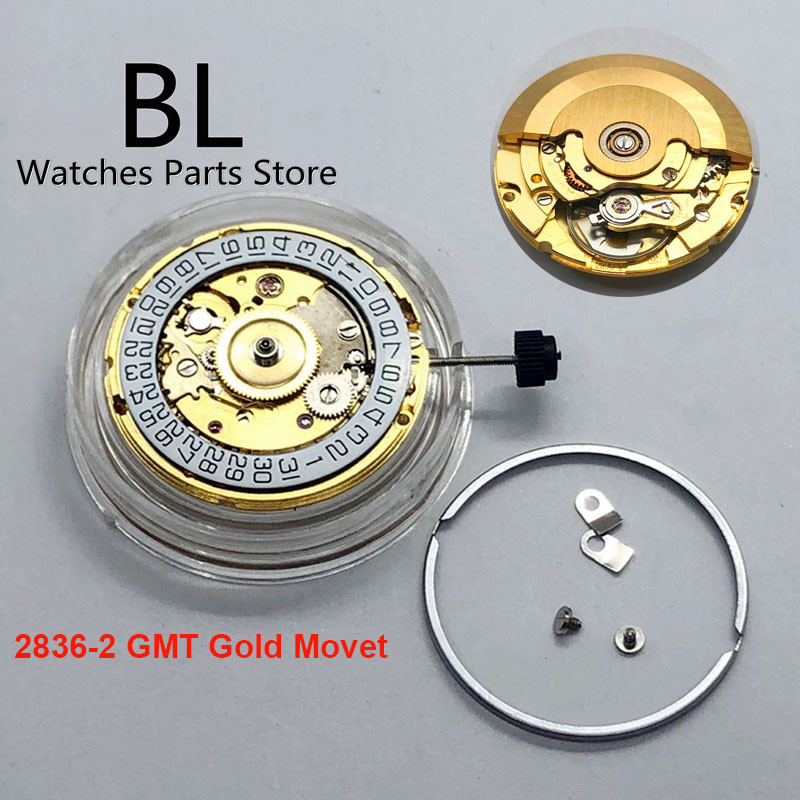 Jual BL High Accuracy Golden ETA 2836-2 GMT Automatic Mechanical ...