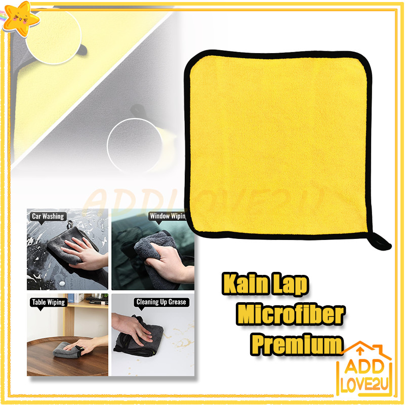 Jual Kain Lap Microfiber Premium/Handuk Mini 2 Sisi Lembut Serbaguna ...