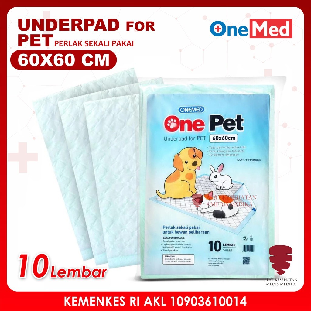 Jual One Pet Onemed 60x60cm Underpad for Pet Alas Hewan Peliharaan ...