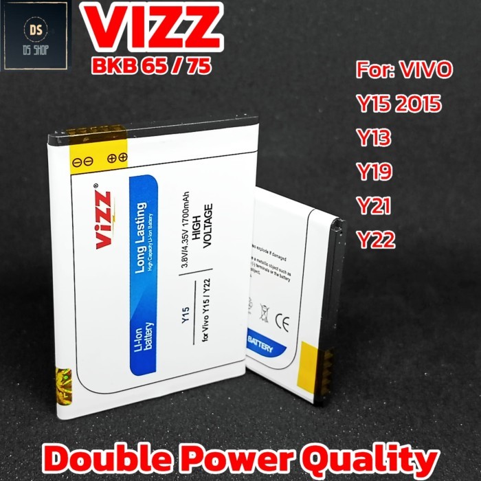 Jual Baterai Hp Vivo Y15 Y21 Y 21 Y23 Y 23 BKB 65 BKB 75 Double Power VIZZ | Shopee Indonesia