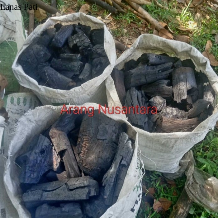 Jual arang areng kayu media tanam bakar2 campur besar kecil BBQ 1kg murah - 1kg / 1000gr XD16 ...