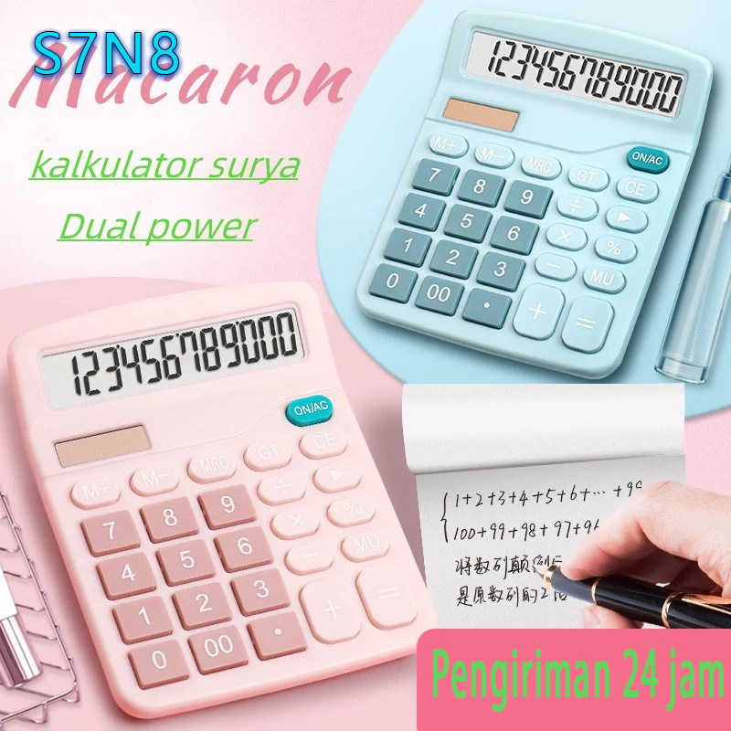 Jual Kalkulator Digital 12-Bit Dual Energi Baterai dan Energi Surya ...