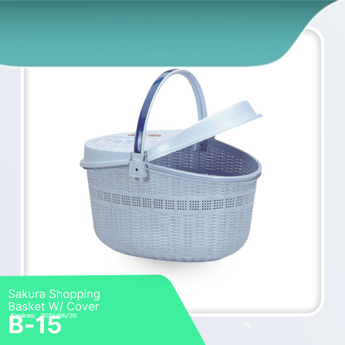 Jual LION STAR Sakura Shopping Basket Keranjang Belanja dengan Tutup B ...