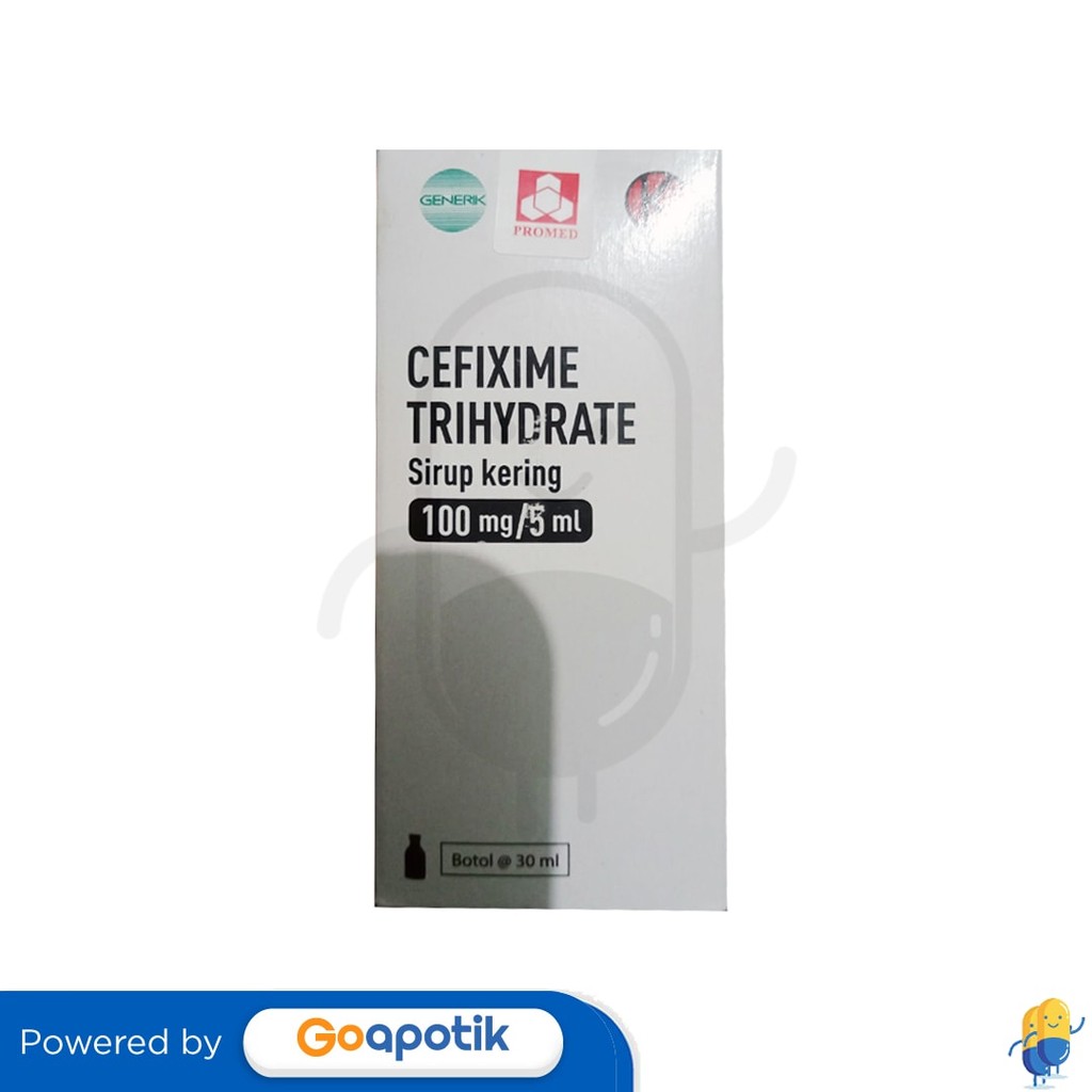 Jual Cefixime Trihydrate Promed 100 Mg/5 Ml Dry Syrup 30 Ml | Shopee ...