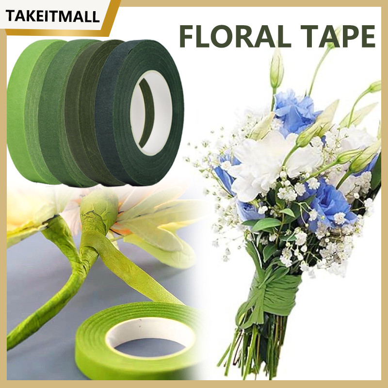 Jual FLORAL TAPE /Solasi Ijo /SOLASI DAUN BUNGA 1.2CM*30M | Shopee ...