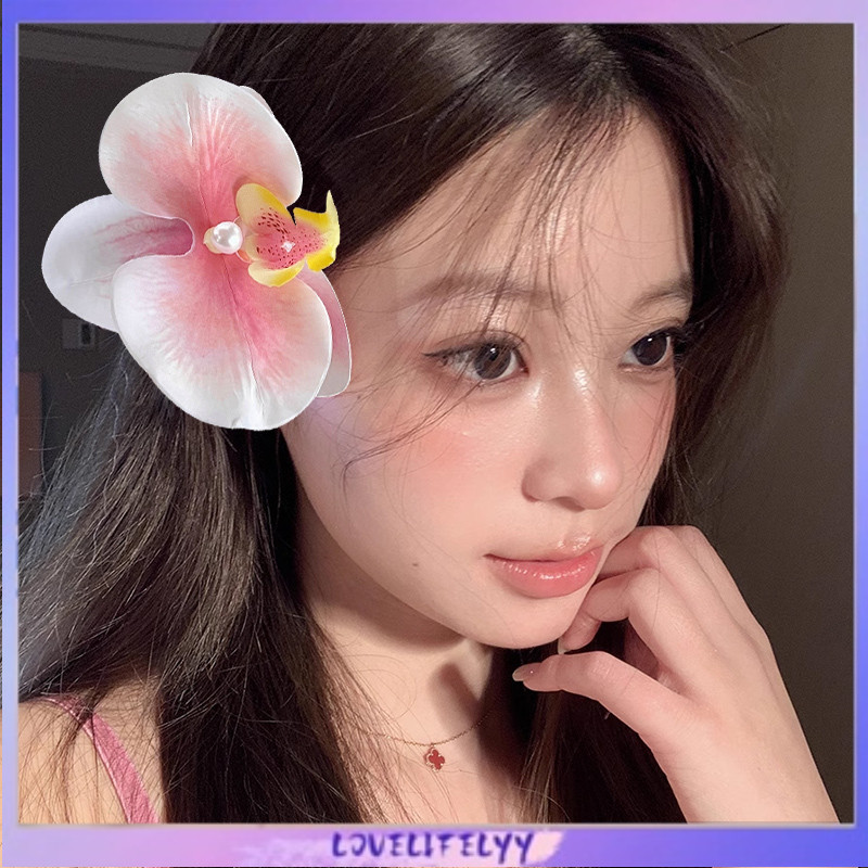 Jual Jepitan Rambut Bunga Manis Anggrek Kupu-kupu Hiasan Kepala Hati ...