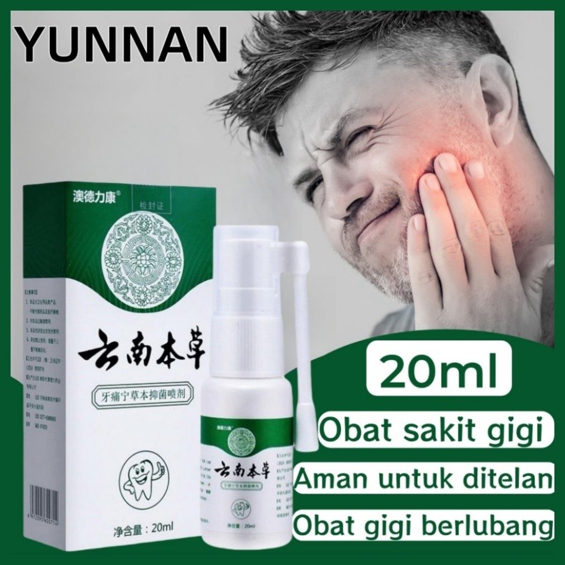 Jual Yunnan Obat Sakit Gigi Semprot Ampuh Obat Gigi Berlubang 20ml ...