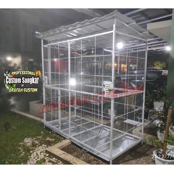 Jual Sangkar Kandang Burung Besi Besar Jumbo Kotak Aviary Koloni ternak ...