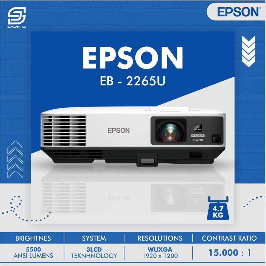 Jual Epson EB-2265U WUXGA 5,500 lumens 3LCD Projector Proyektor New ...
