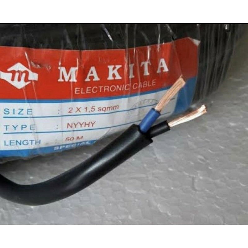 Jual Kabel Makita NYYHY meteran 2 x 1,5 per meter Serabut Tembaga | Shopee Indonesia