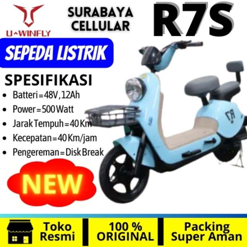Jual New SEPEDA LISTRIK RF 7s UWINFLY TERBARU Redfish RF-7s R7s Nfc ...