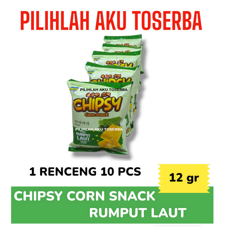 Jual CHIPSY Corn Snack RUMPUT LAUT / SEAWEED RENCENG - ( HARGA 1 ...