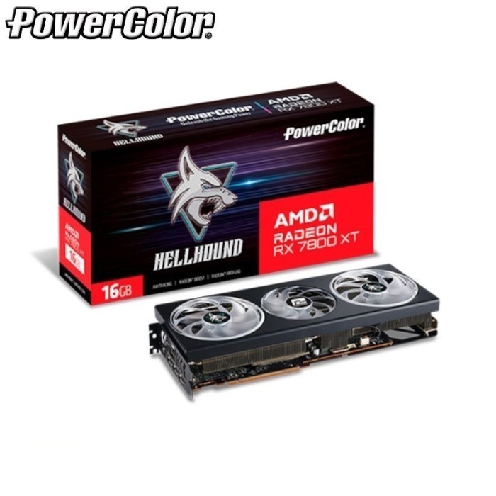 Jual POWERCOLOR AMD RADEON RX 7800 XT HELLHOUND OC 16GB GDDR6 | Shopee ...