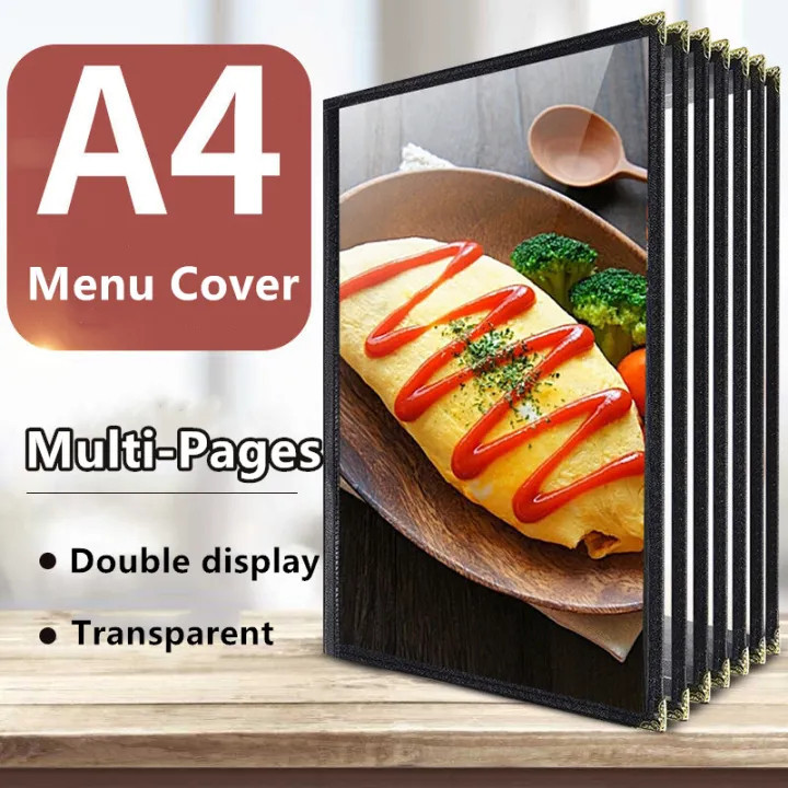 Jual A4 Buku Menu Restoran Kulit Cover Pelindung Menu Cover Menu Sampul ...