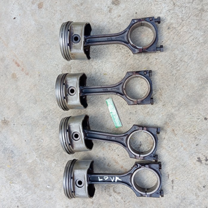 Jual Piston set stang dan ring seher sekher Chevrolet Lova Kalos oversize STD standar copotan ...