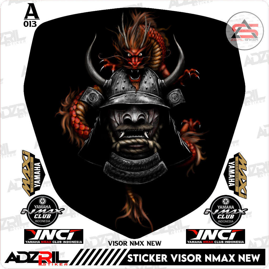 Jual Stiker visor Winshield yamaha Nmax New 155 2020-2022 DEVIL KEREN ...