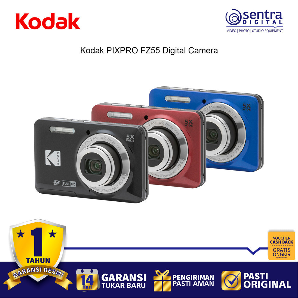 Jual Kodak PIXPRO FZ55 Pocket Digital Camera - Kamera Saku | Shopee ...