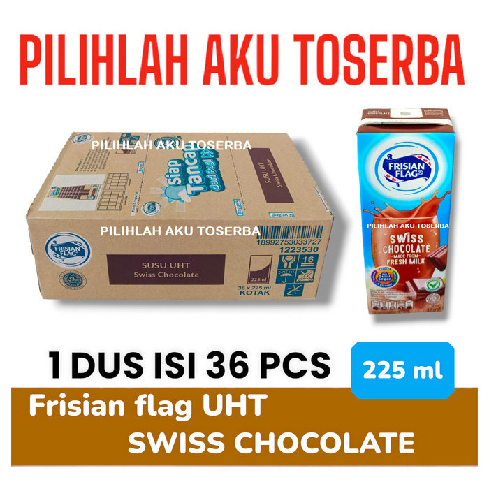 Jual Susu Frisian Flag SWISS CHOCOLATE 225 ml - ( HARGA 1 DUS ISI 36 ) | Shopee Indonesia