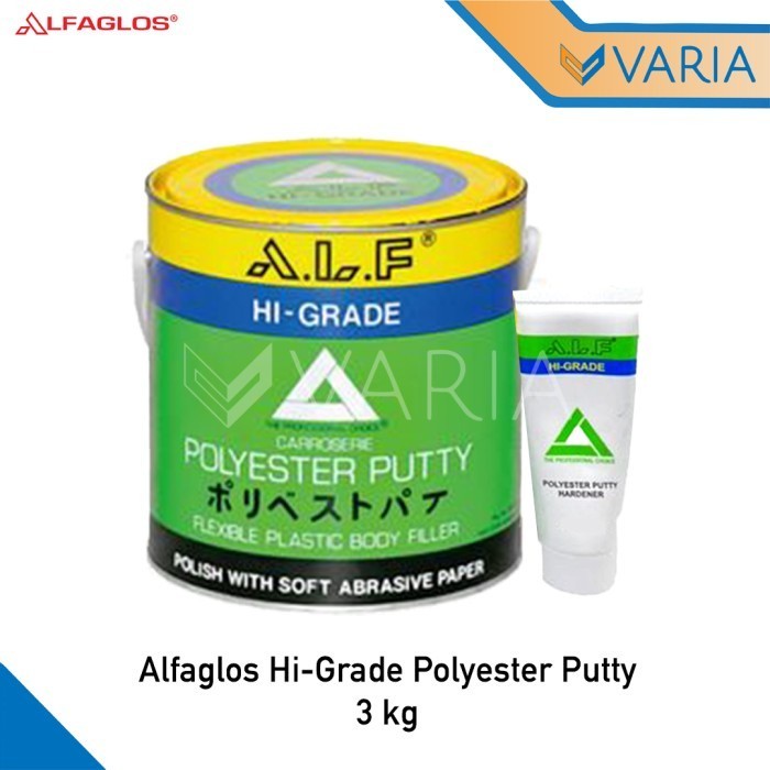 Jual Alfaglos Hi-Grade Polyester Putty 3 kg Dempul Kayu Plastik Body ...
