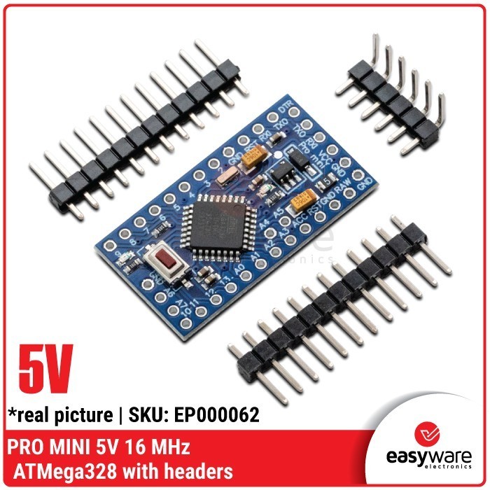 Jual DC99 PRO MINI 5V 16 MHz WITH HEADER ARDUINO PRO MINI 5V | Shopee ...
