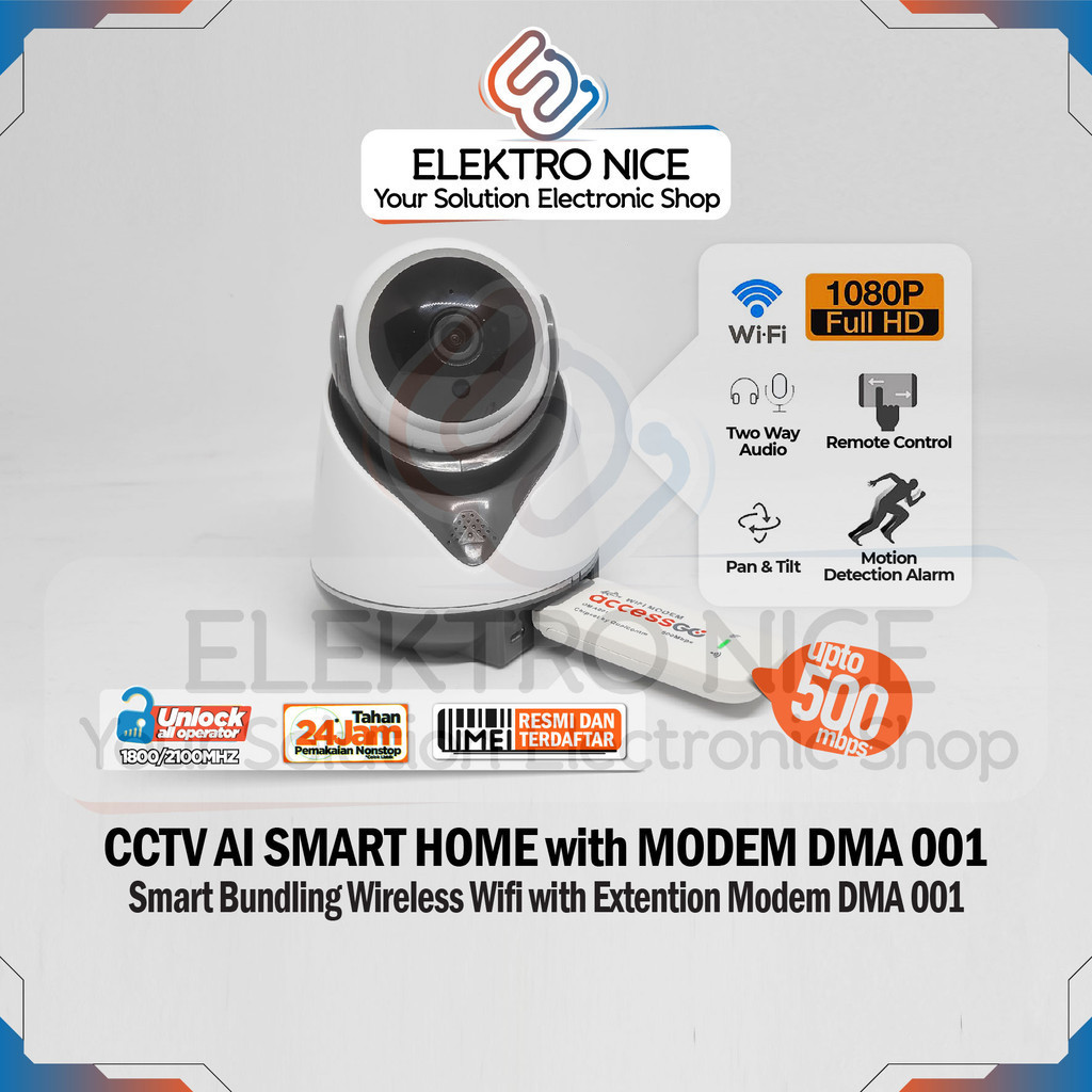 Jual CCTV AI Dekstop Camera Ai Smart Home + USB Modem Wifi BERGARANSI ...