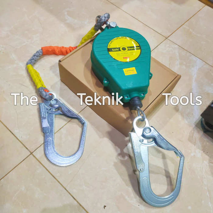 Jual Retractable Lifeline Fall Arrester 10M Safety Tali Pengaman Kerja ...